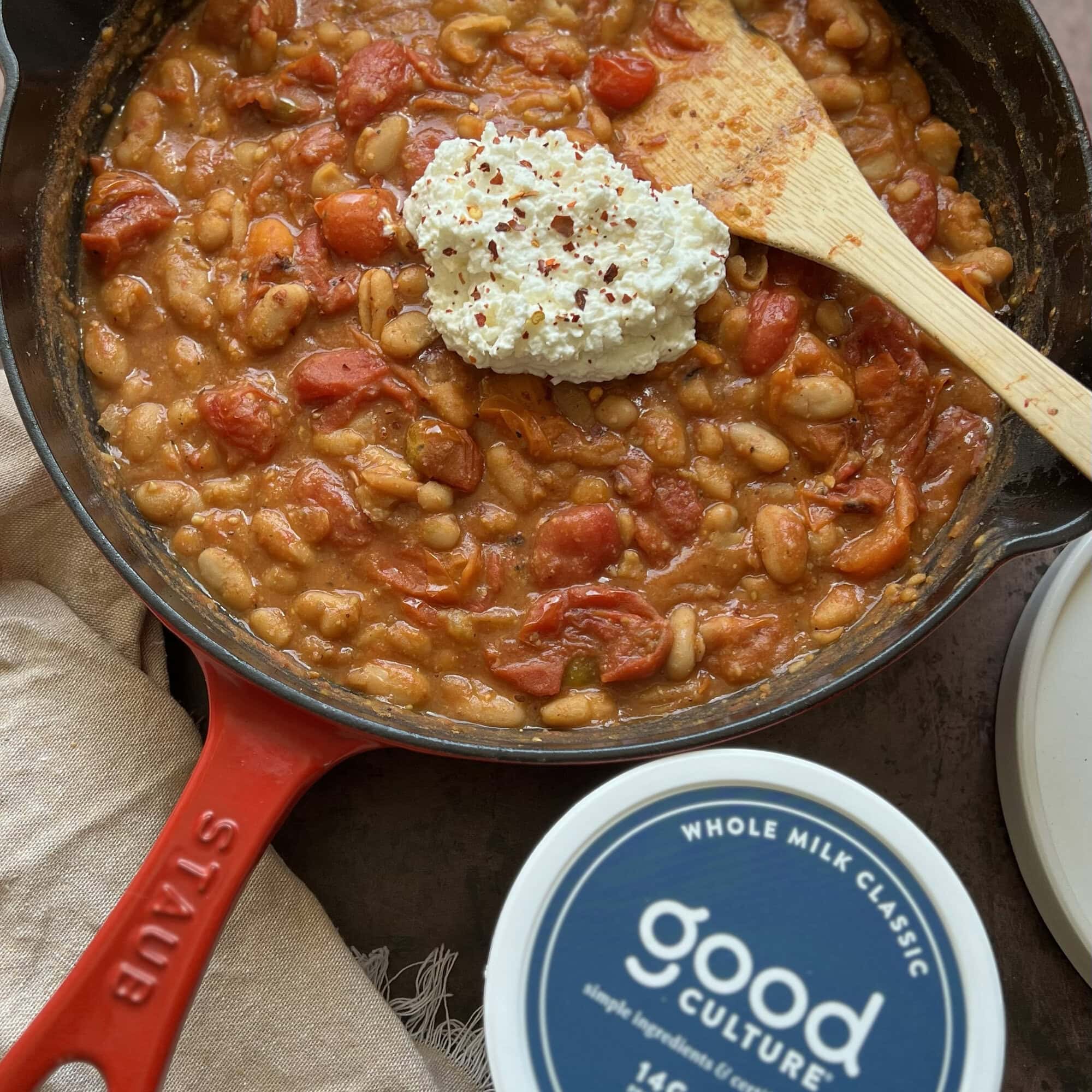 Roasted Tomatoes and White Beans - Good Culture